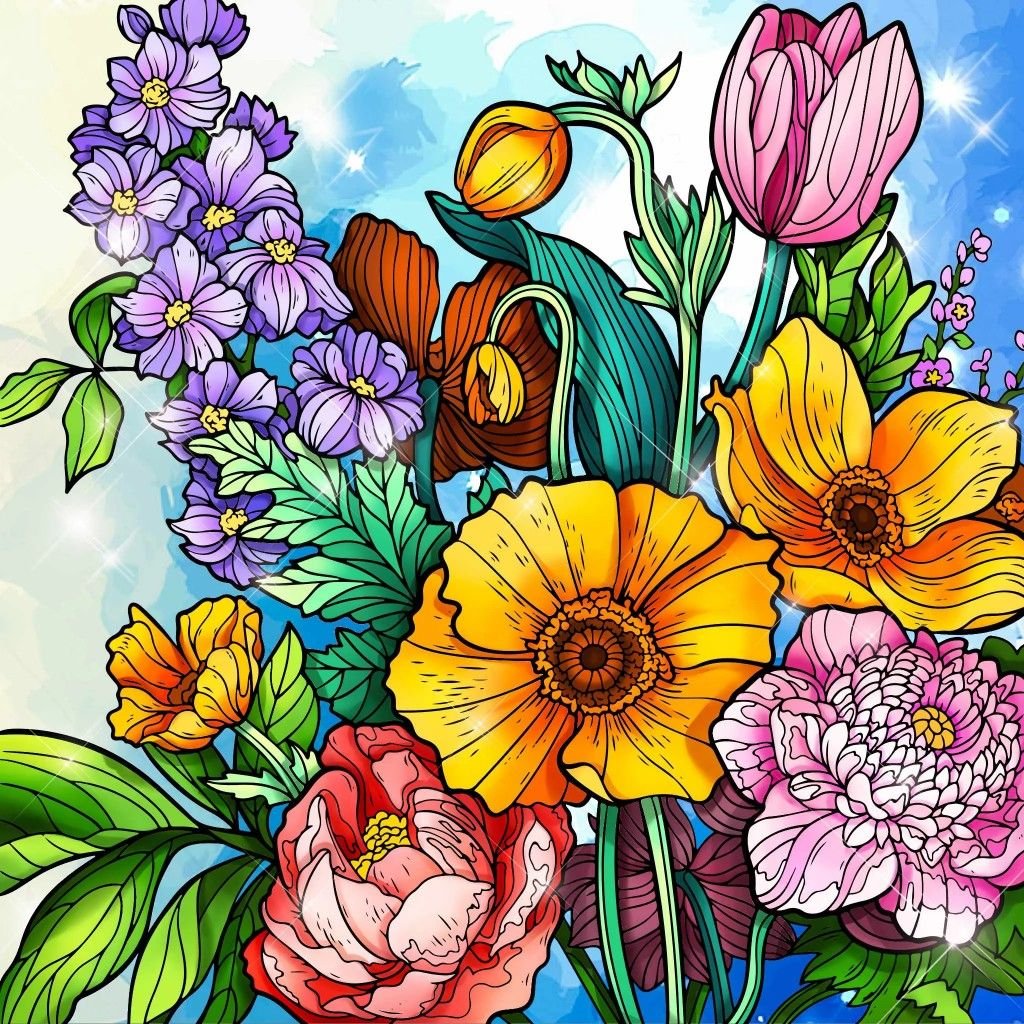 Solve PUZZLE - Lots Of Lovely Flowers jigsaw puzzle online with 81 pieces
