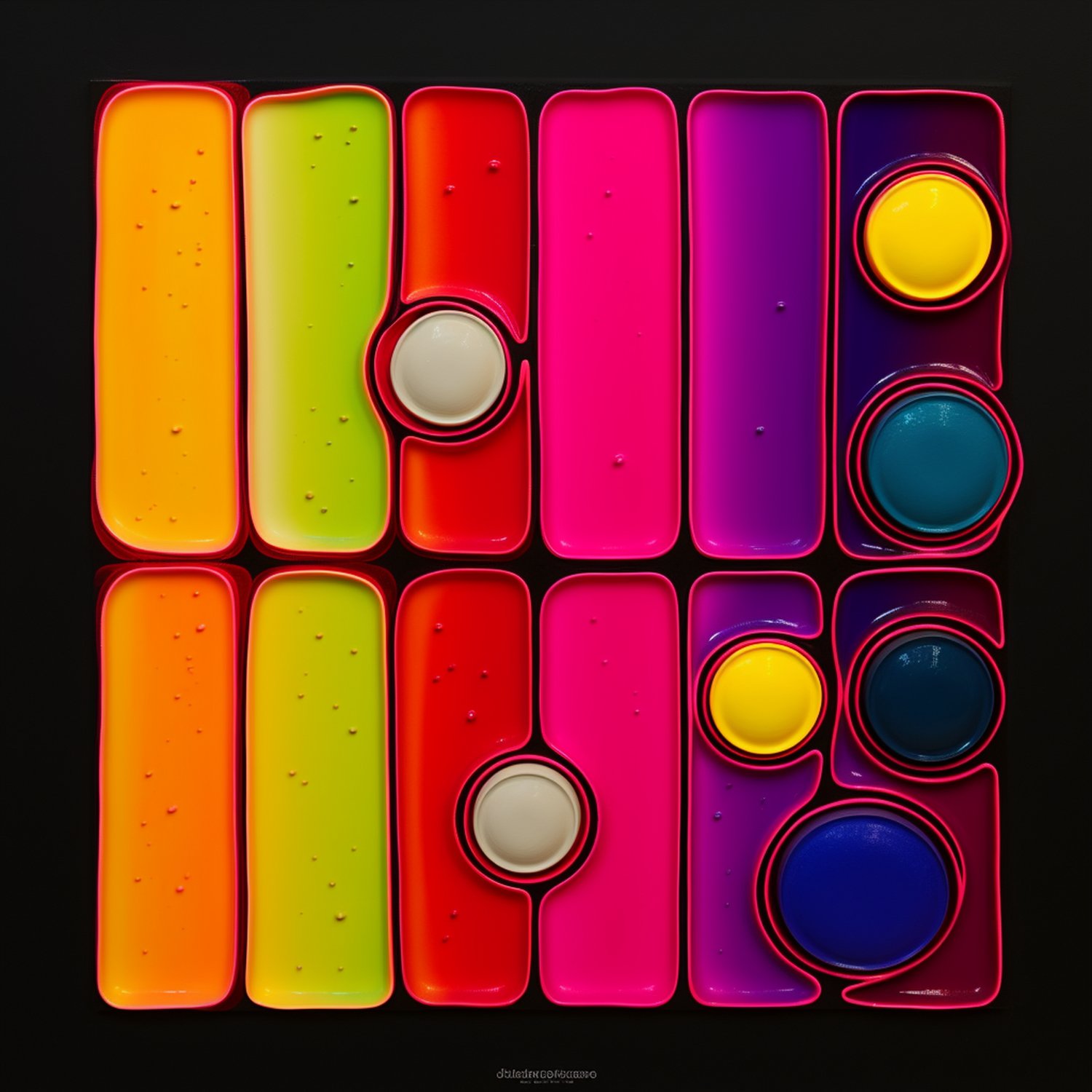 Solve n paar Farben jigsaw puzzle online with 81 pieces