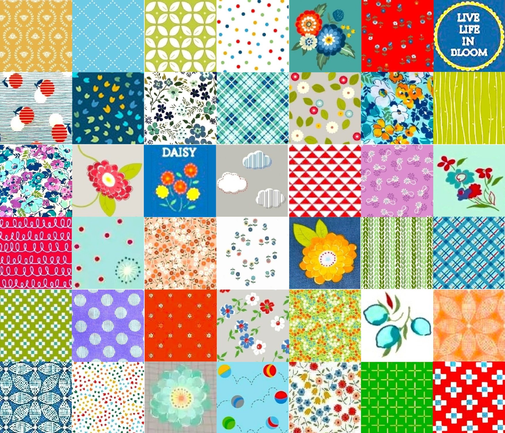 Solve PATCHWORK ALLISON HARRIS 4 jigsaw puzzle online with 72 pieces