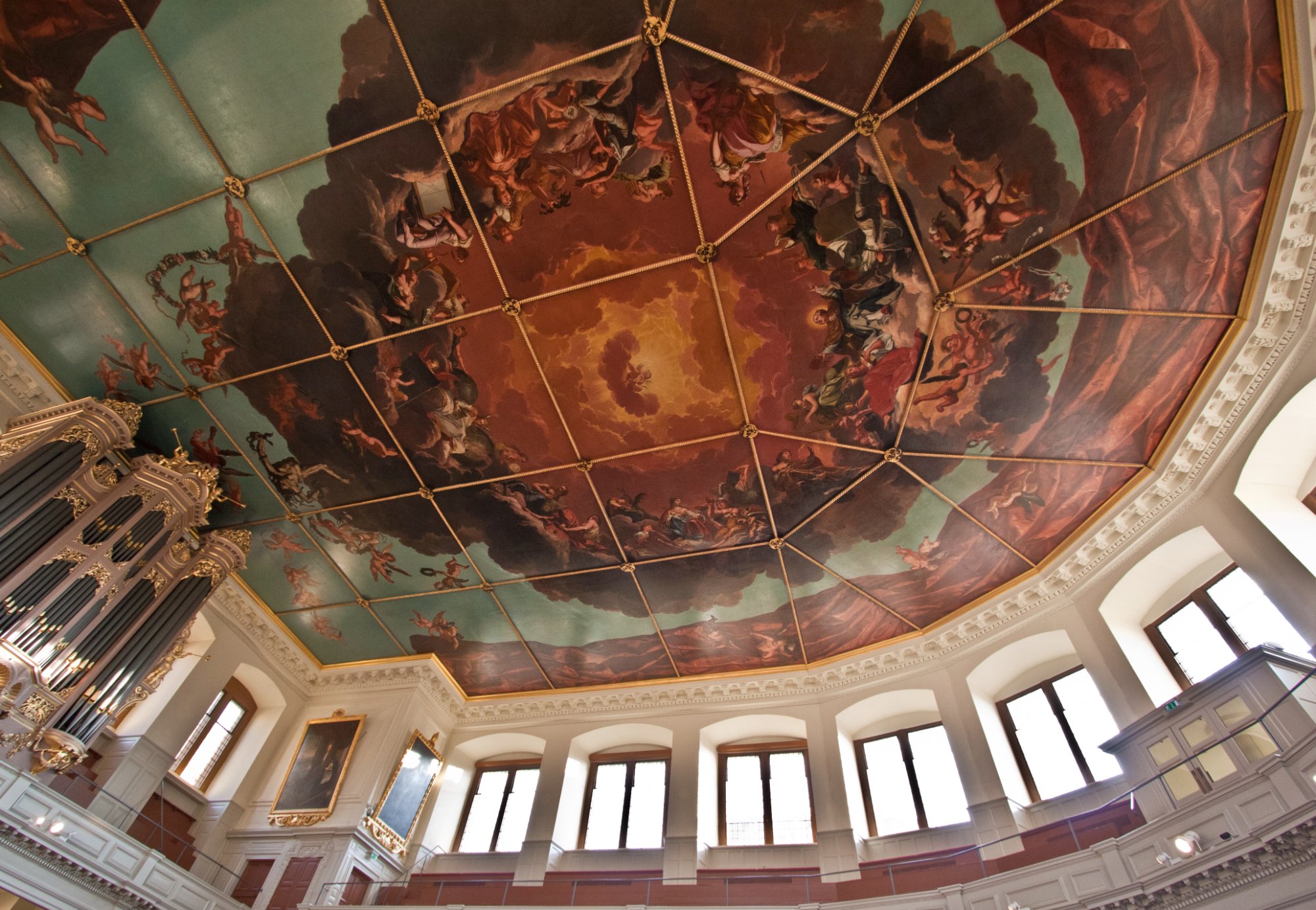 Solve Oxford 4 - The Sheldonian Ceiling. The Sheldonian, completed 1669 ...
