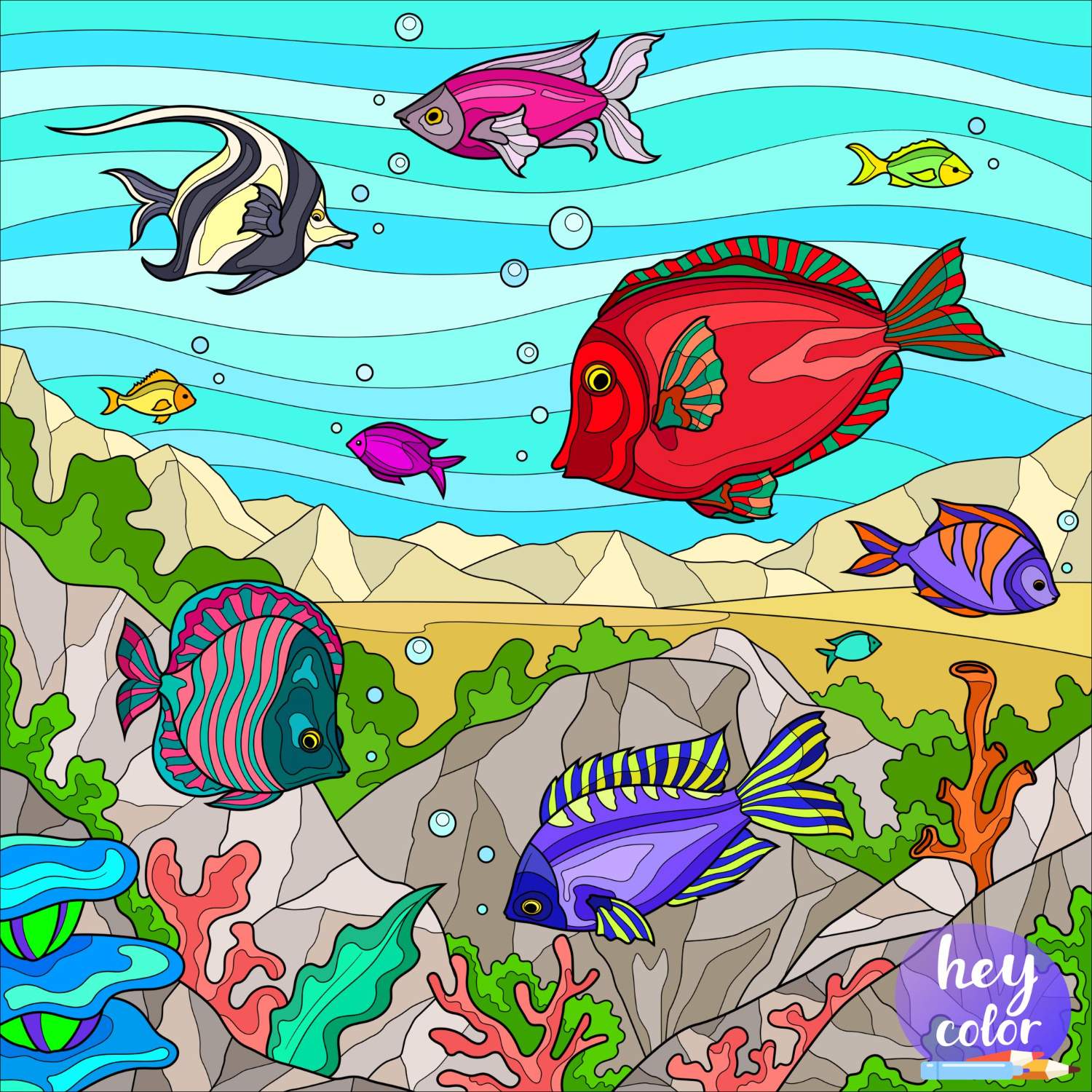 Solve PUZZLE - Tropical Fish jigsaw puzzle online with 600 pieces
