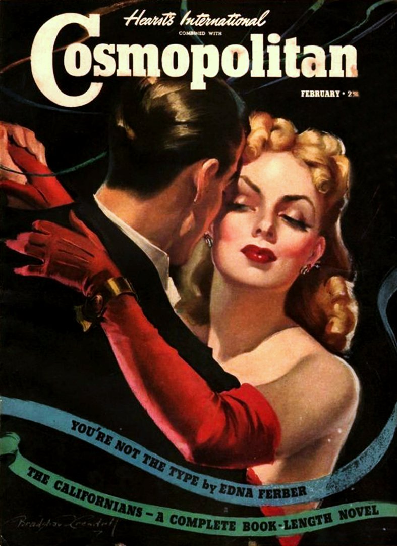 Solve Cosmopolitan, Feb 1941, cover by Bradshaw Crandell (American ...
