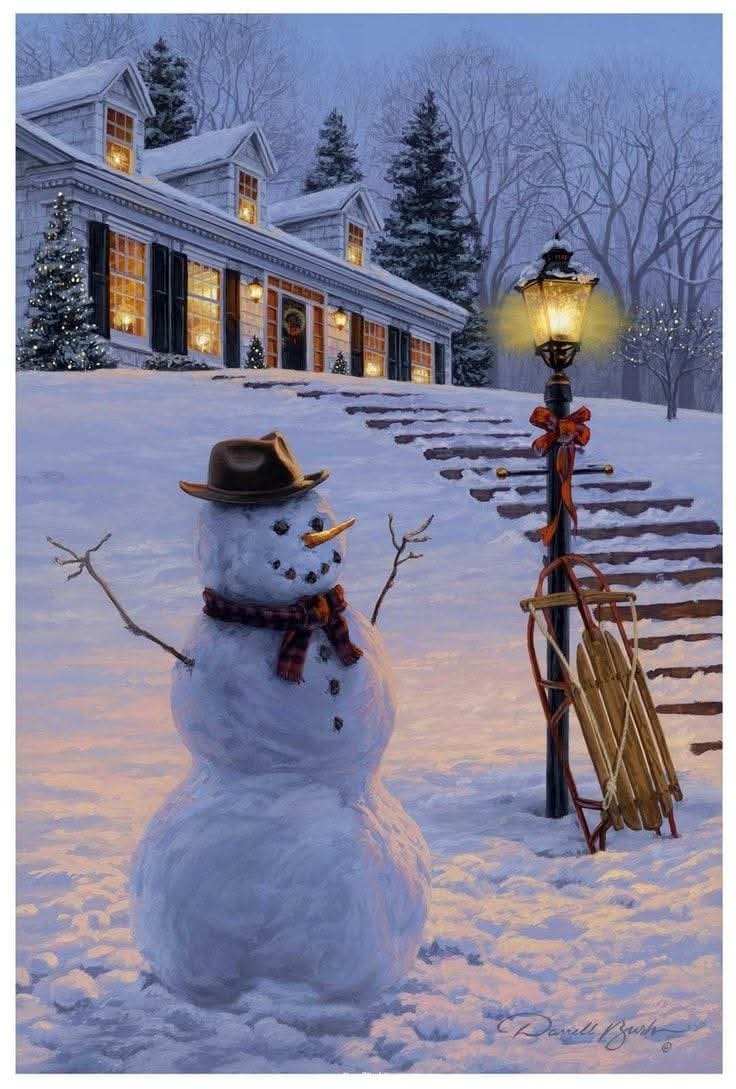 Solve Snowman jigsaw puzzle online with 54 pieces