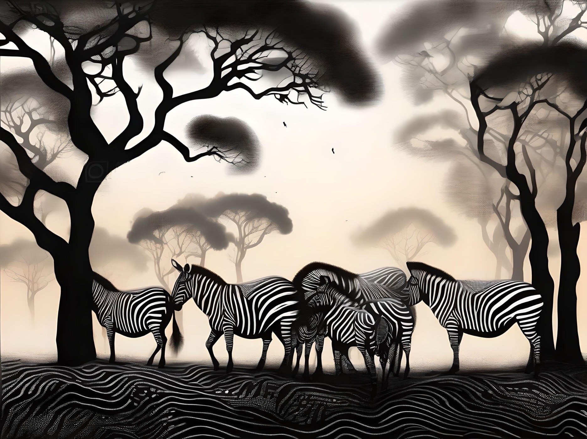 Solve The Zebra theme continues jigsaw puzzle online with 70 pieces