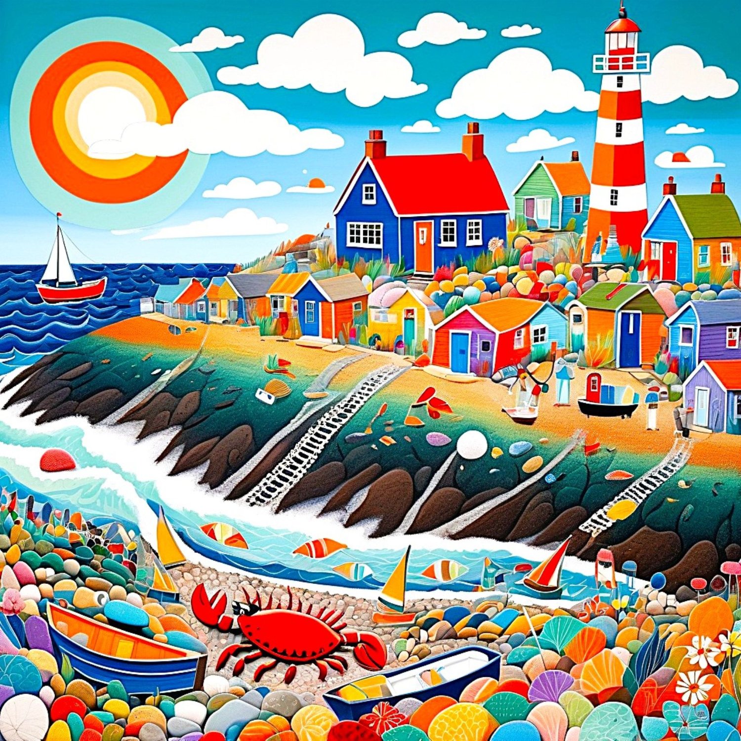 Solve Sea Breeze Cove jigsaw puzzle online with 100 pieces