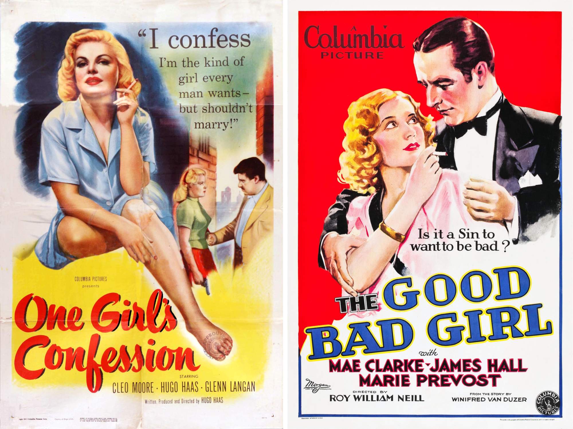 Solve One Girl's Confession ~ 1957 and The Good Bad Girl ~ 1931 jigsaw ...