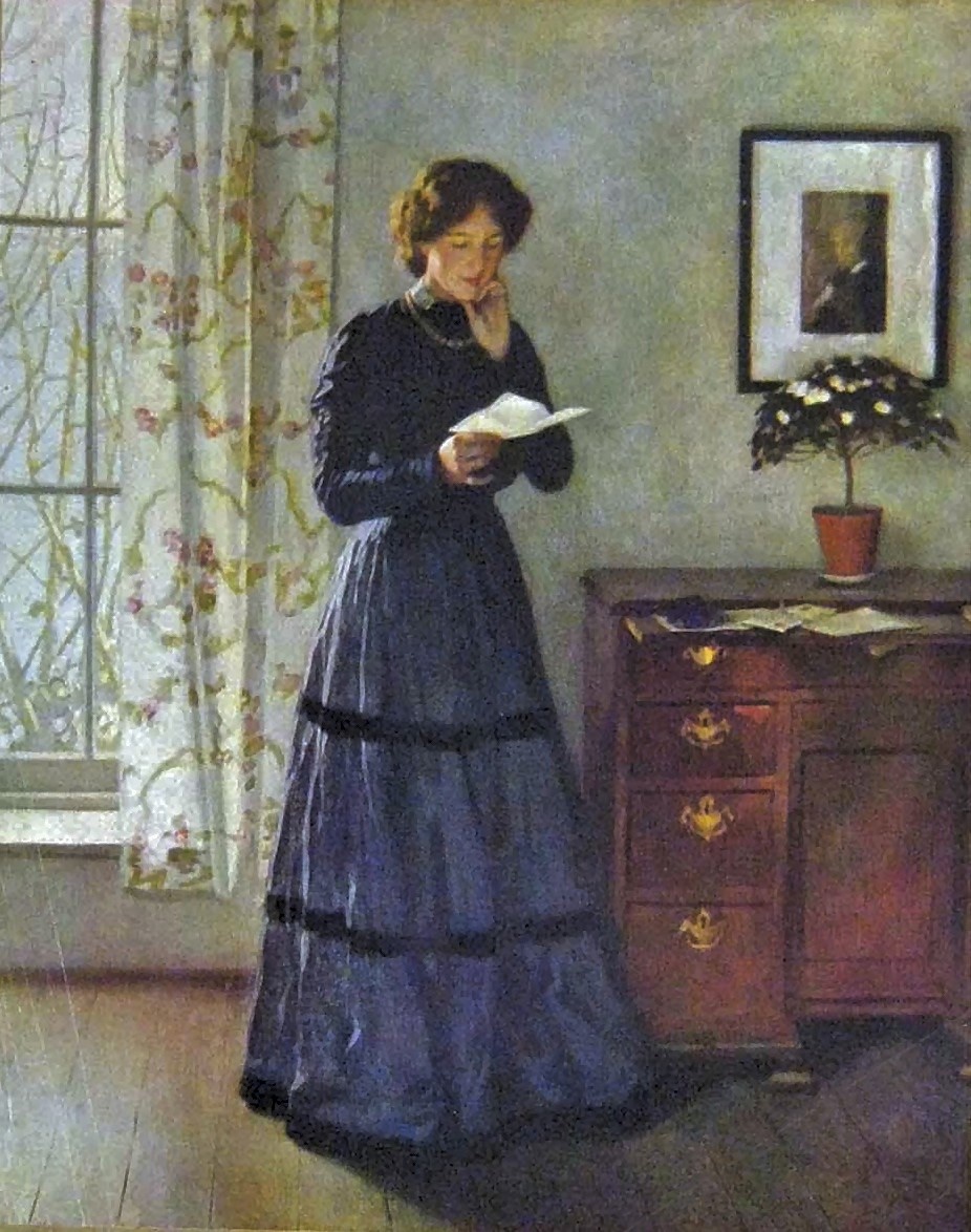 Jigsaw Puzzle | 108 pieces | Harold Knight - The Letter | Jigidi