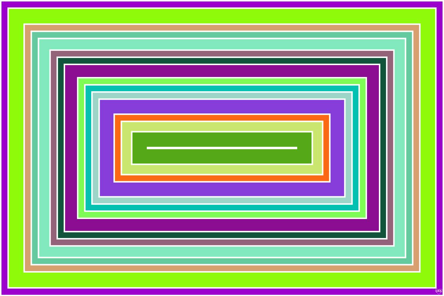 Solve Concentric Rectangles!! ~ M jigsaw puzzle online with 96 pieces