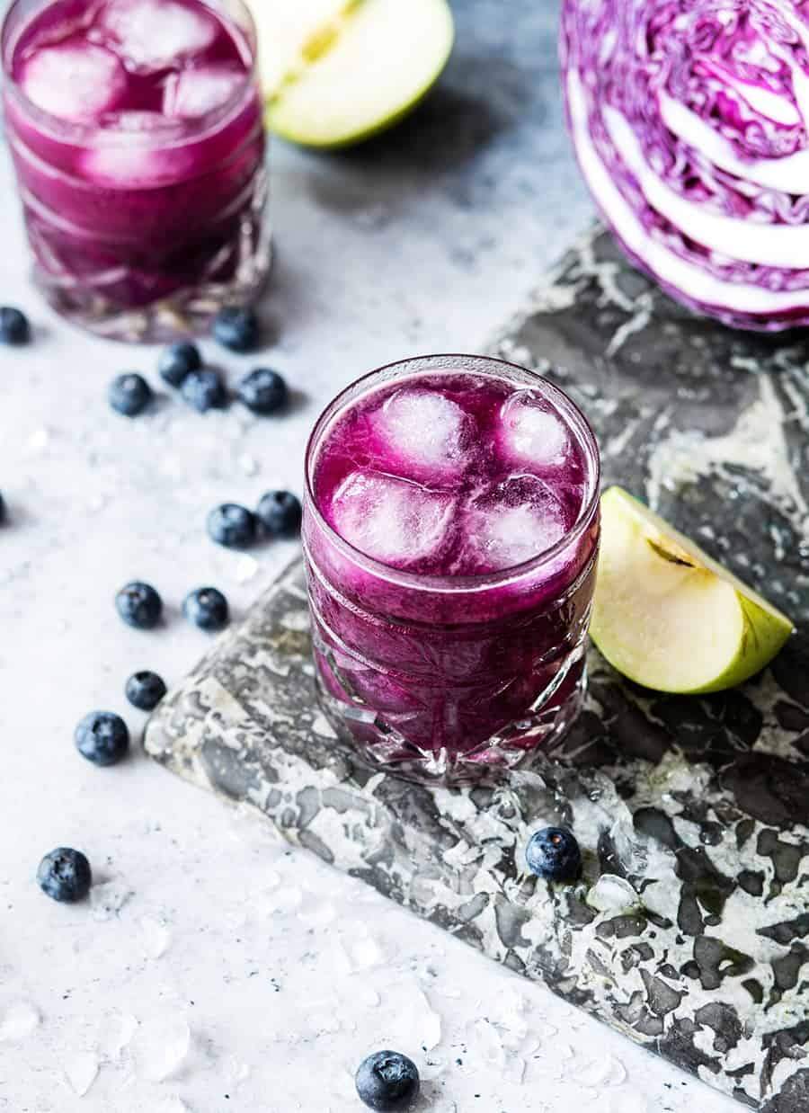 Solve Purple Power Juice jigsaw puzzle online with 176 pieces