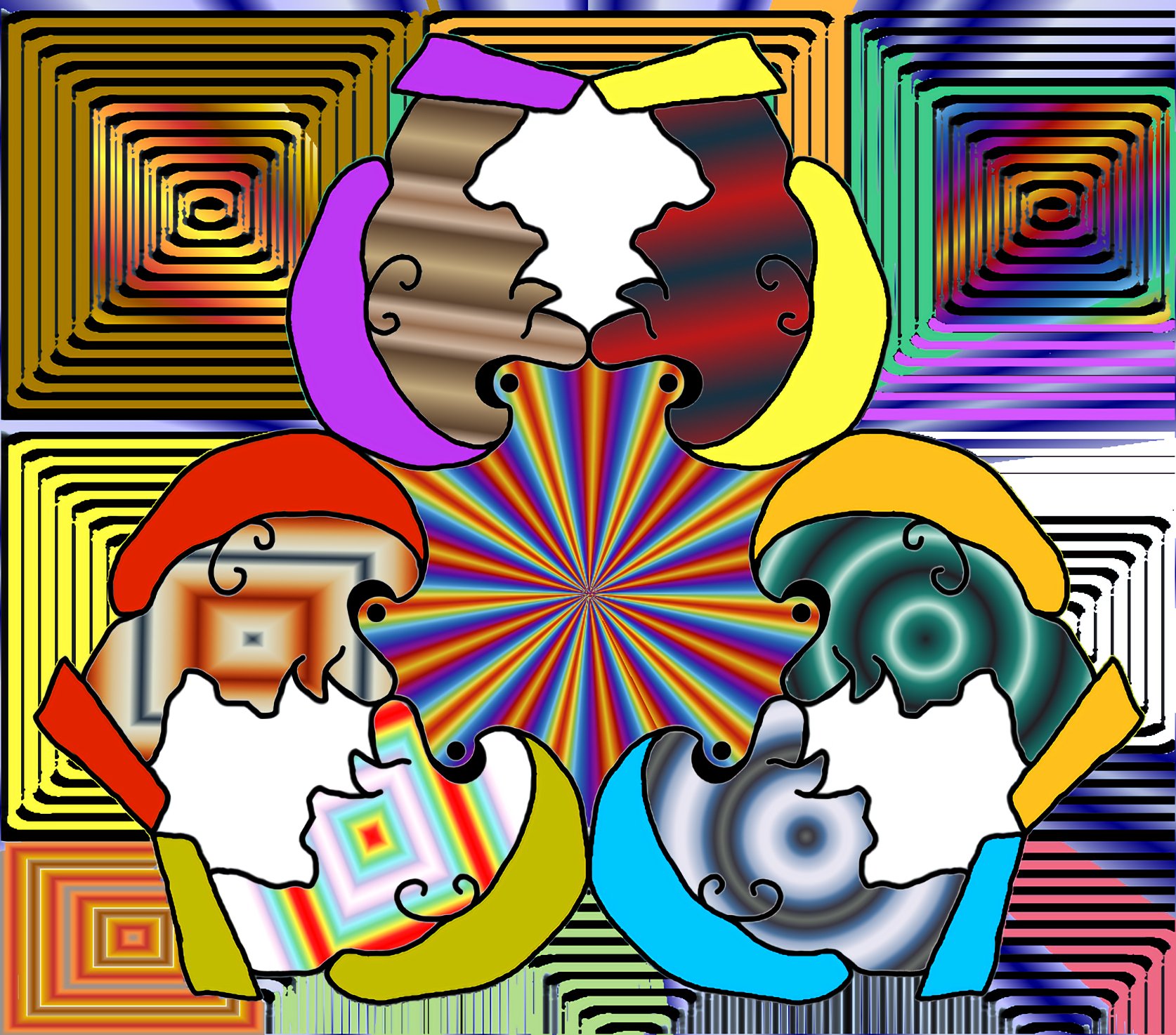 Solve nose-to-nose jigsaw puzzle online with 110 pieces