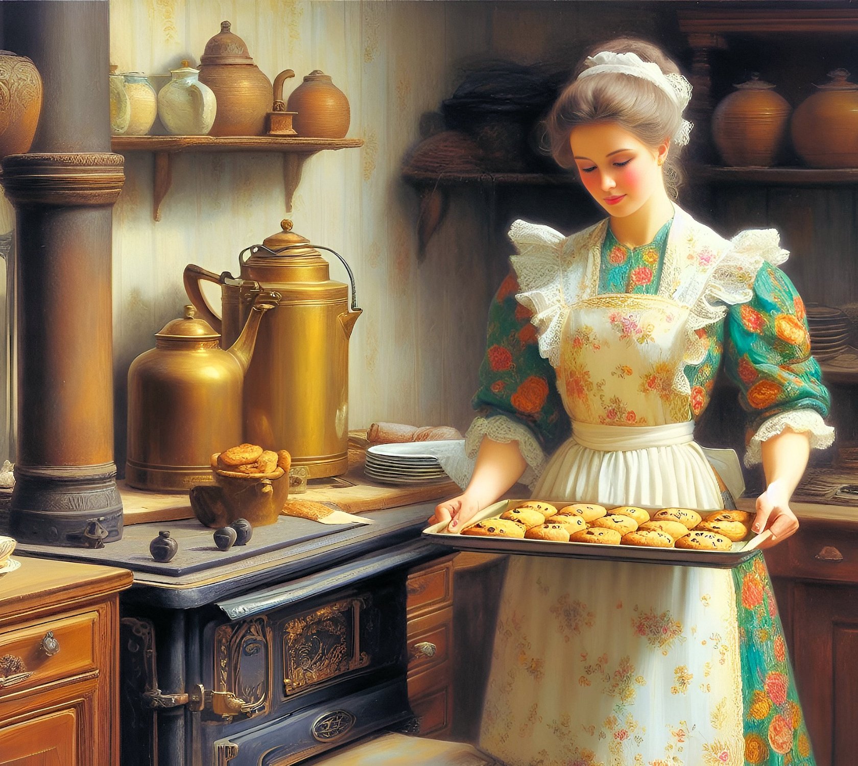 Solve Baking Cookies, resize 9 to 600 pieces jigsaw puzzle online with ...