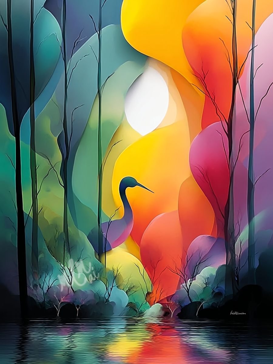 Solve Where color meets calm 🕊️🌈 jigsaw puzzle online with 130 pieces