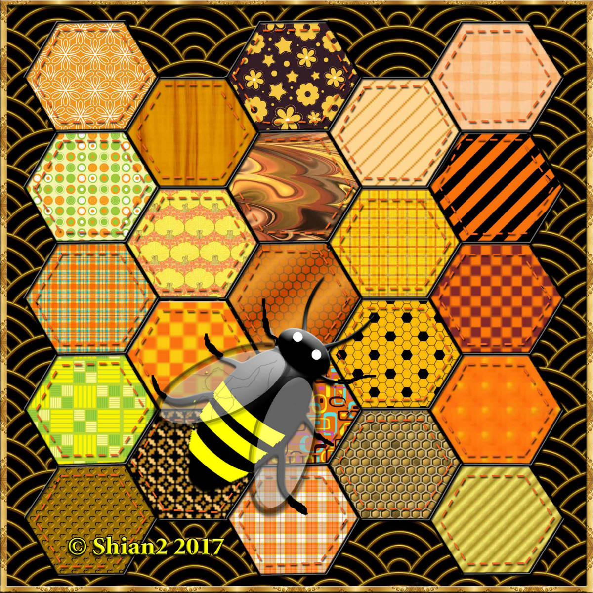 Solve Bee Hive jigsaw puzzle online with 225 pieces