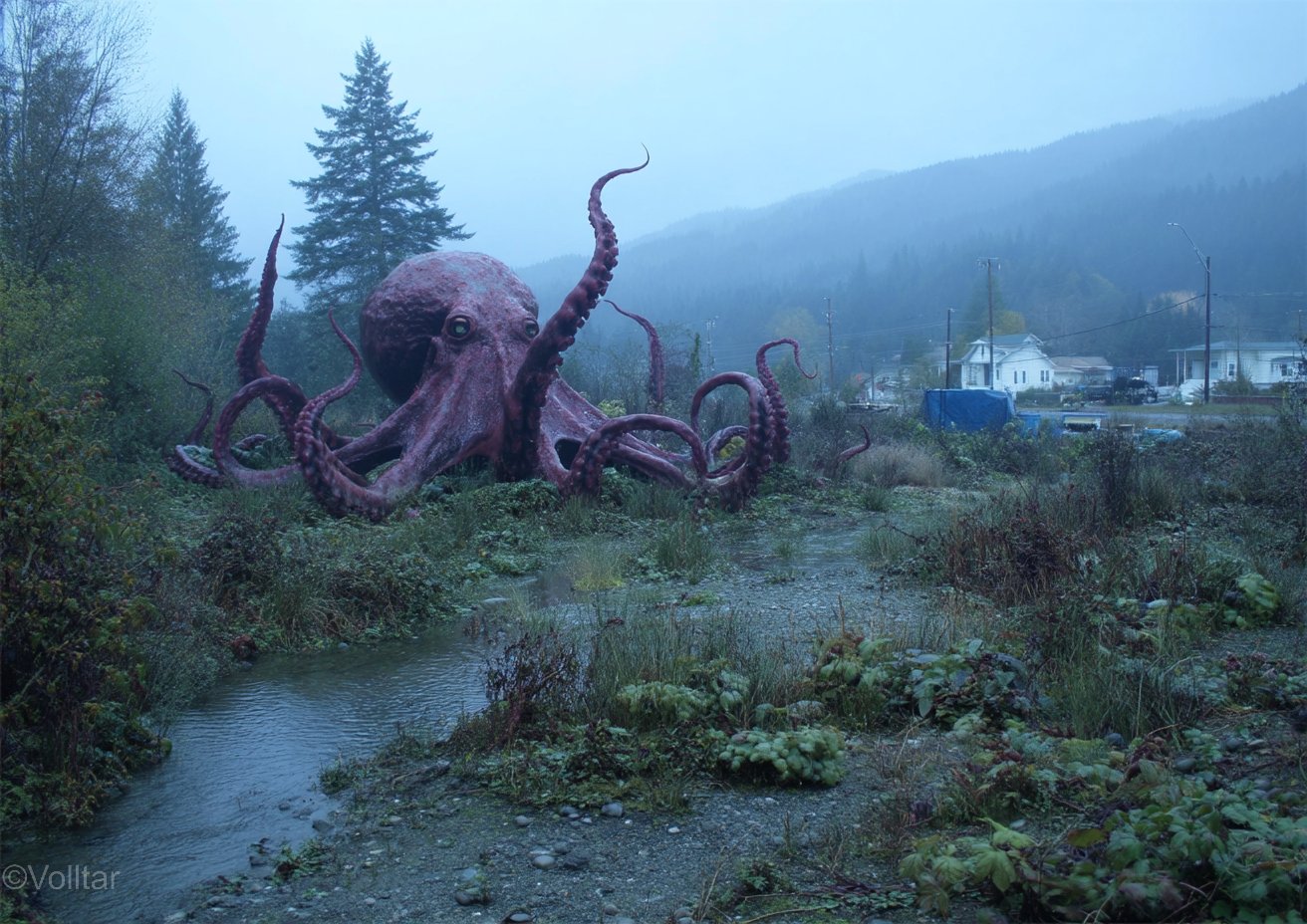 Solve Wacky Wednesday 125 - Land Octopus jigsaw puzzle online with 12 ...