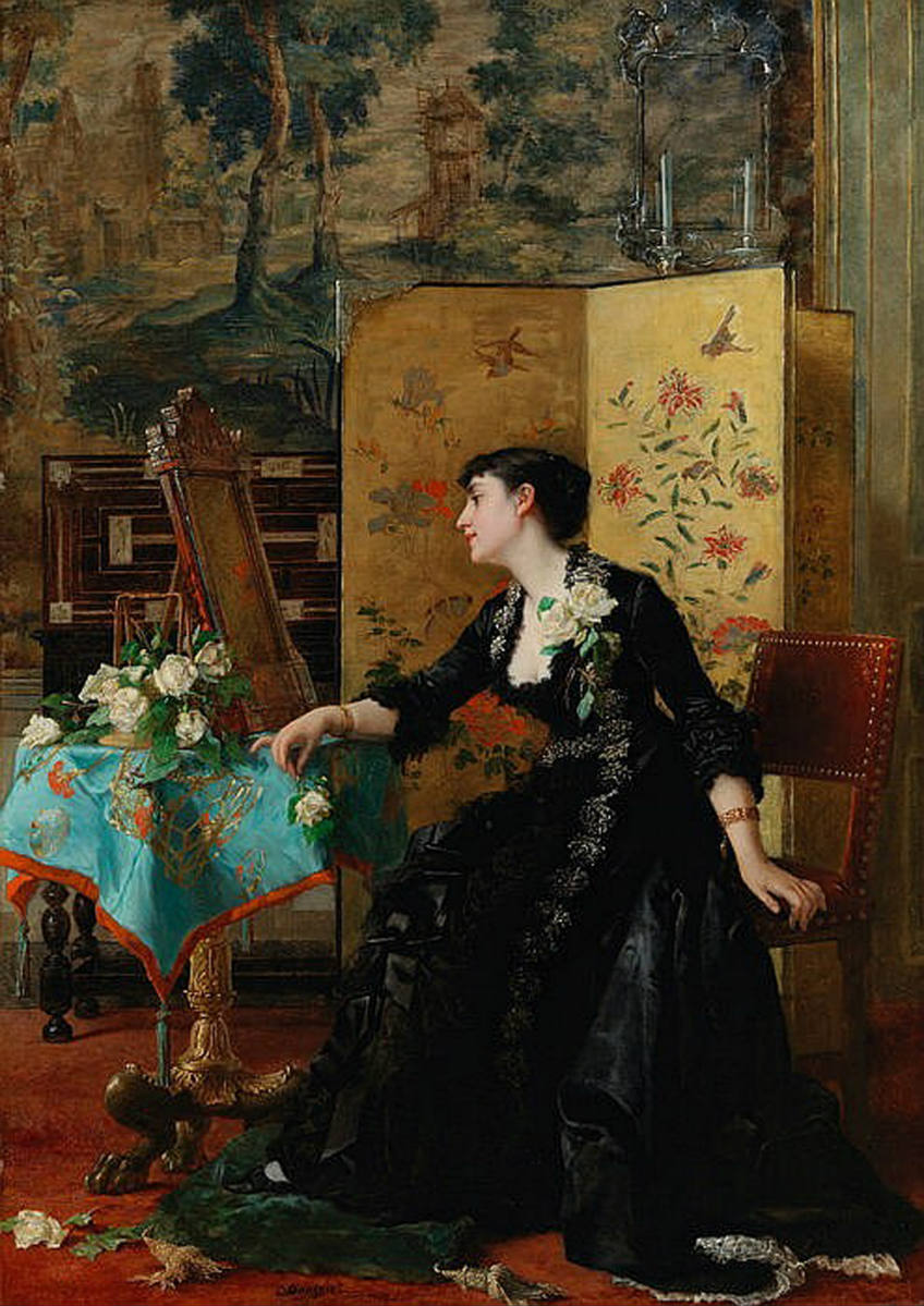 Solve Charles-Louis Baugniet (1814-1886) - White Roses jigsaw puzzle ...