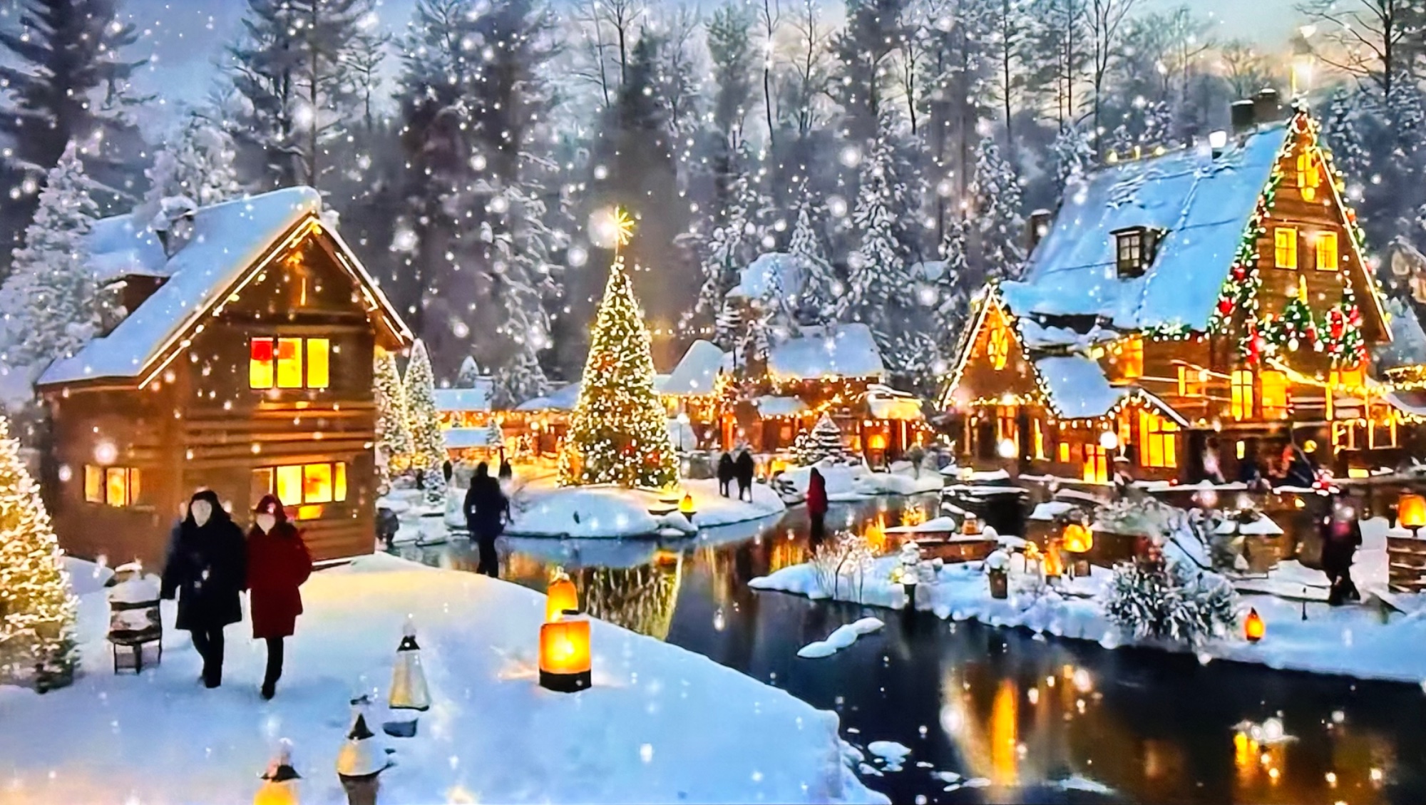 Solve Large Snowy jigsaw puzzle online with 594 pieces