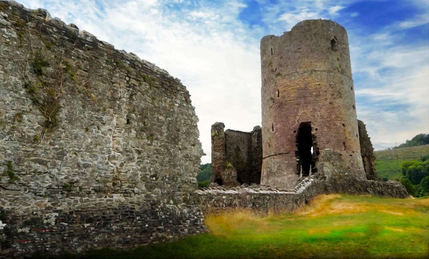 Solve Tretower Castle jigsaw puzzle online with 60 pieces