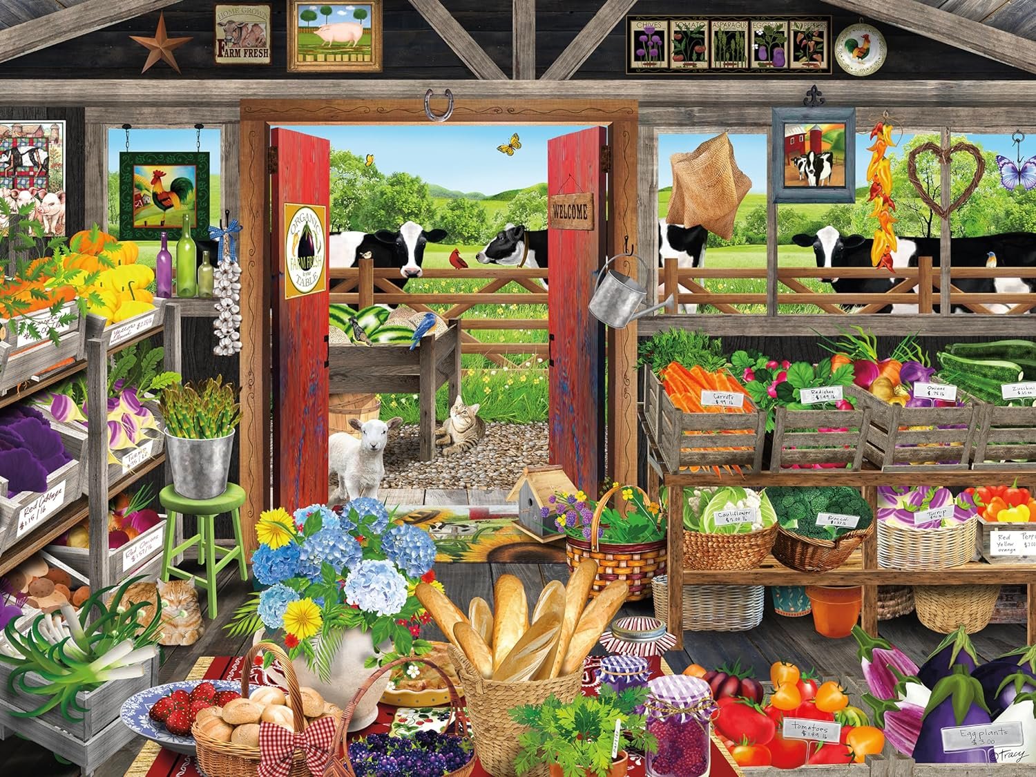 Solve Country Market jigsaw puzzle online with 252 pieces