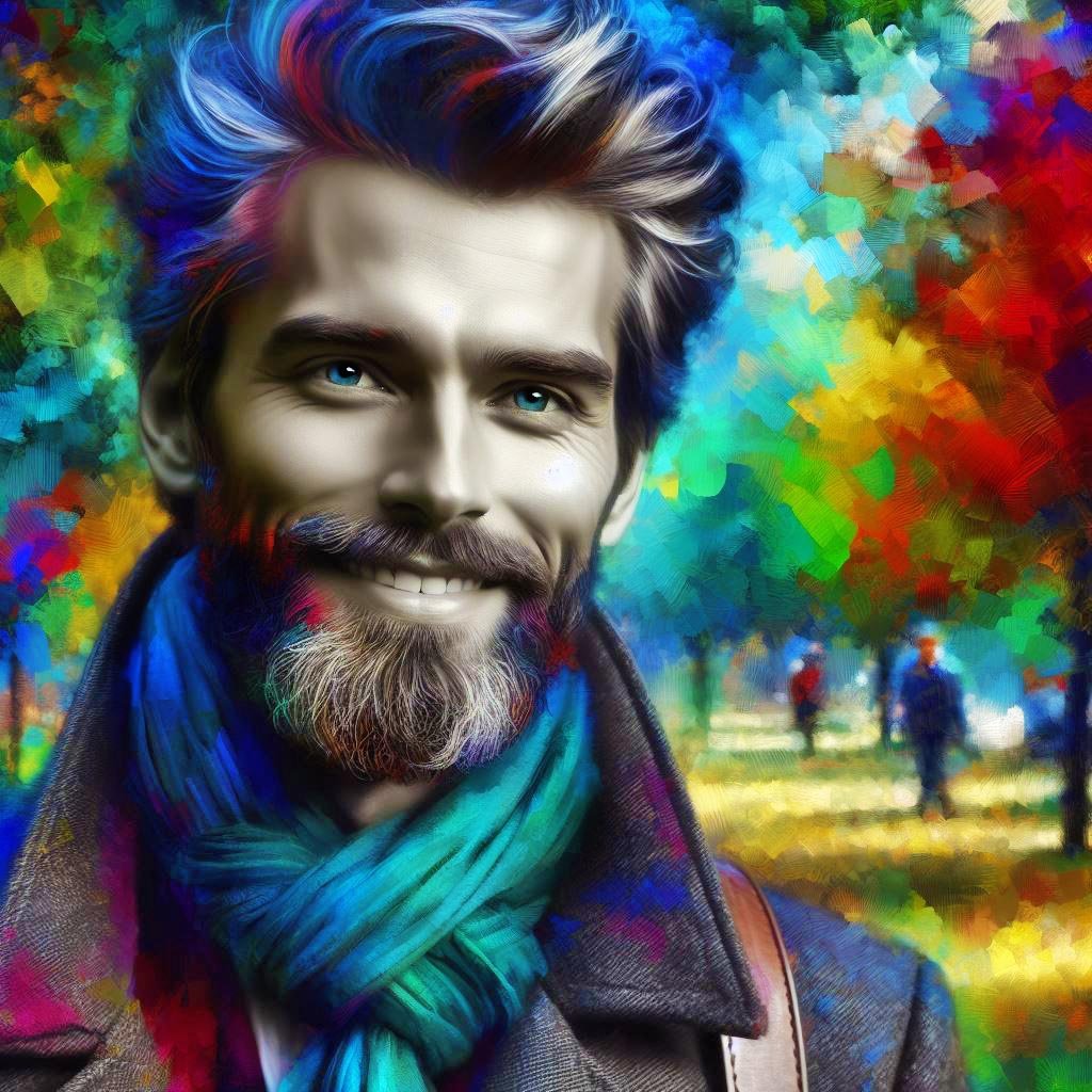 Solve Handsome Charles taking a walk in the park jigsaw puzzle online ...