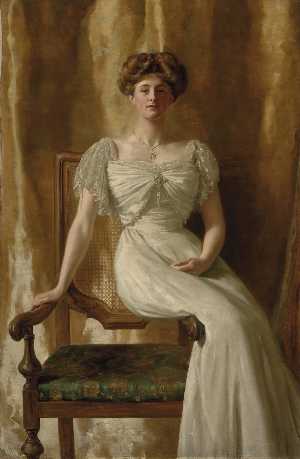 Solve John Collier - Portrait of The Hon Mrs Harold Ritchie jigsaw ...