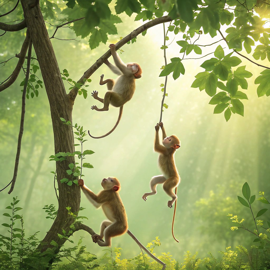 Solve Monkeys (All puzzles can be solved with more or fewer pieces ...