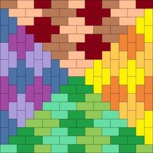Solve Bricks jigsaw puzzle online with 25 pieces