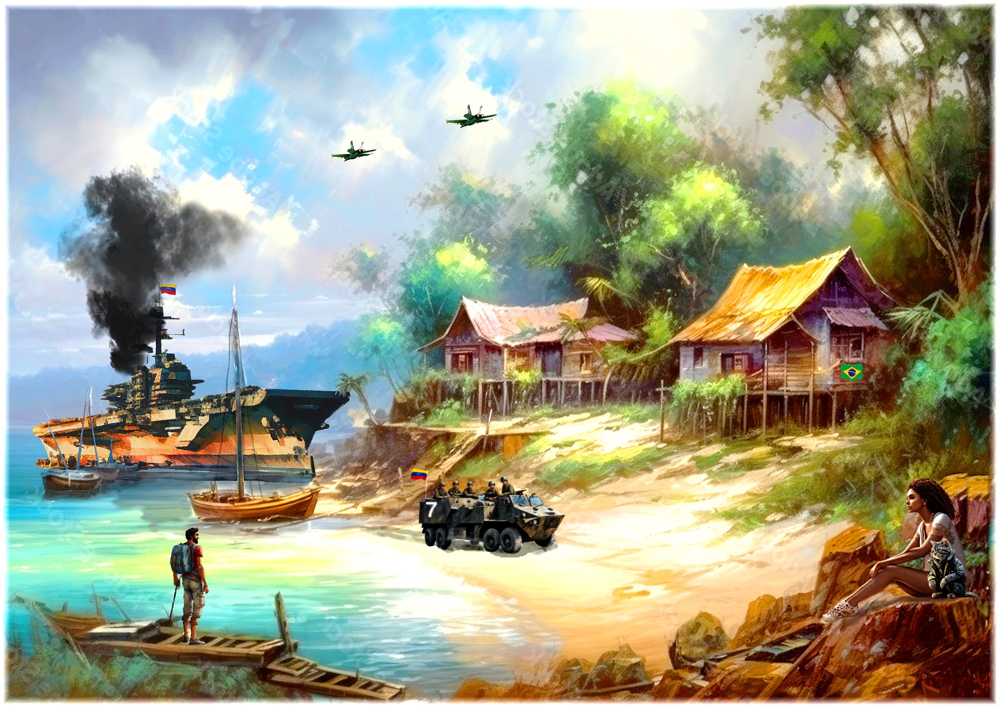 Solve The Bolivarian Socialist Utopia's president sends a naval task ...