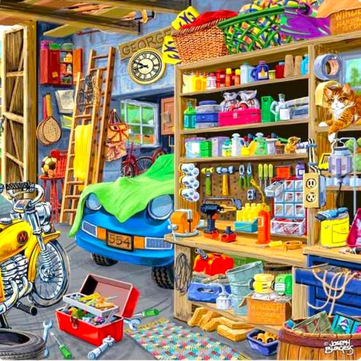 Solve Handyman's Garage jigsaw puzzle online with 342 pieces