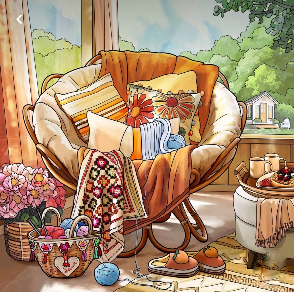 Solve Cozy chair jigsaw puzzle online with 169 pieces