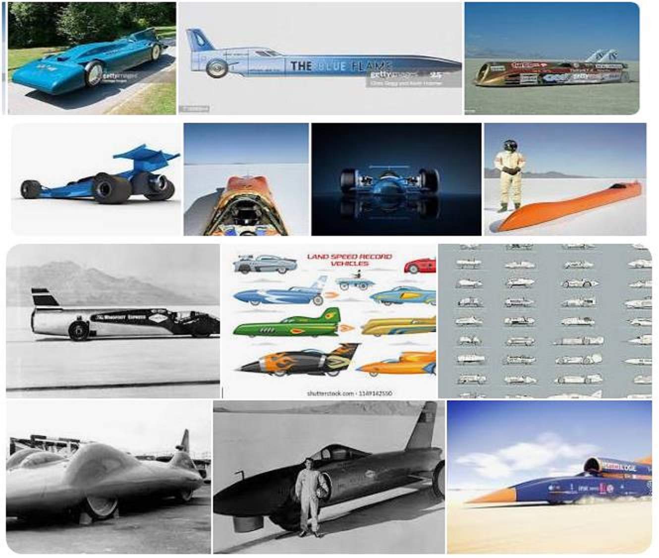 Solve Land Speed Record jigsaw puzzle online with 180 pieces