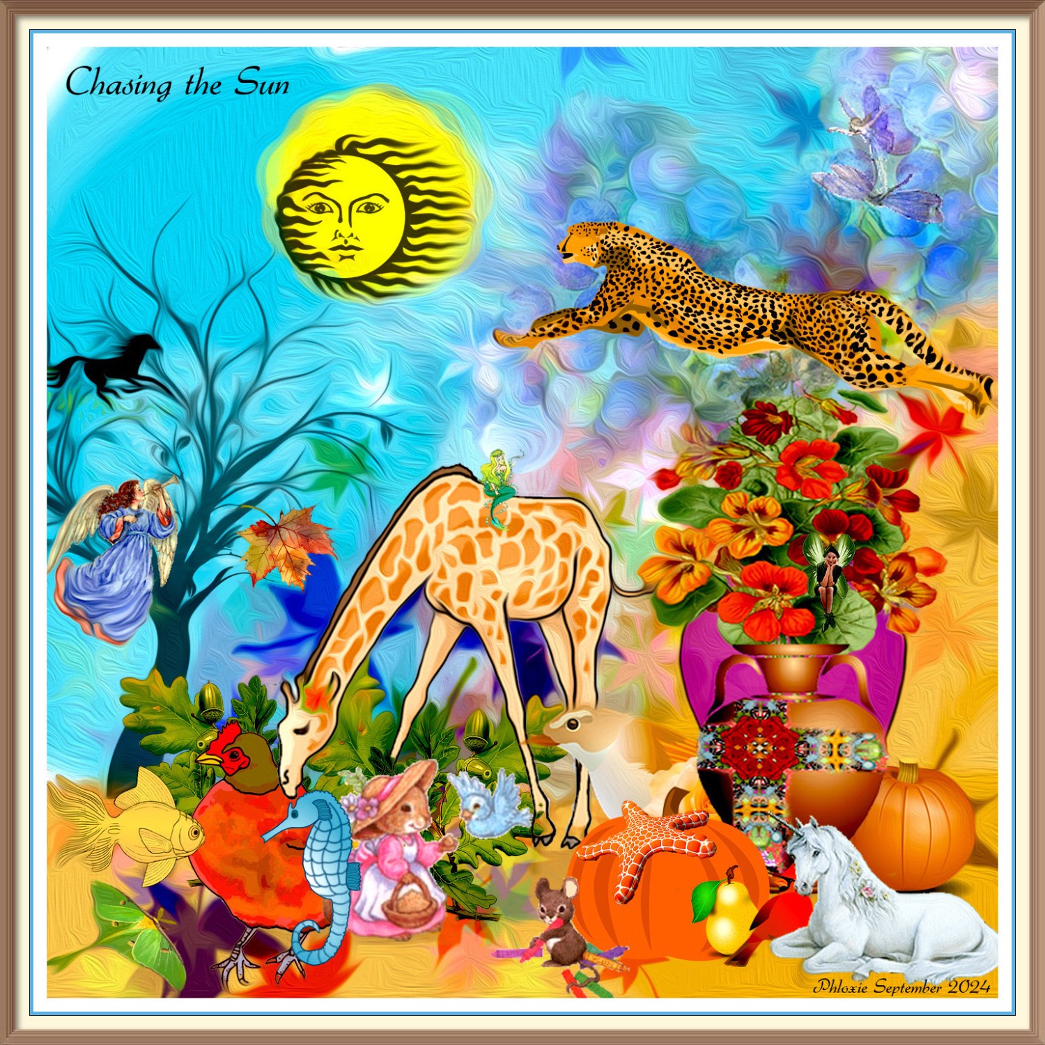 Solve Chasing the Sun jigsaw puzzle online with 256 pieces