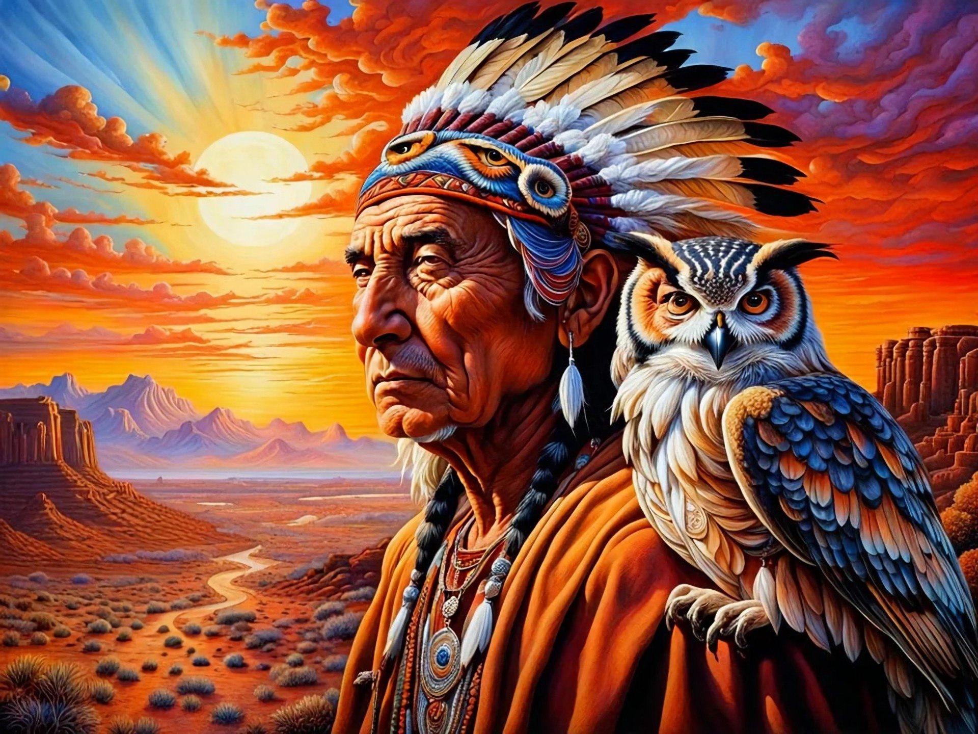 Solve PUZZLE - Ancestral Wisdom jigsaw puzzle online with 80 pieces