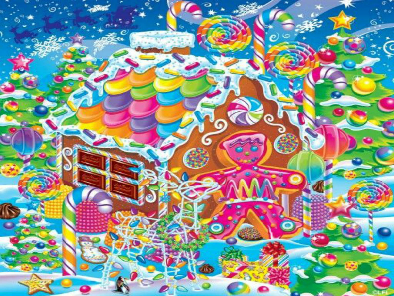 Solve Gingerbread House jigsaw puzzle online with 221 pieces