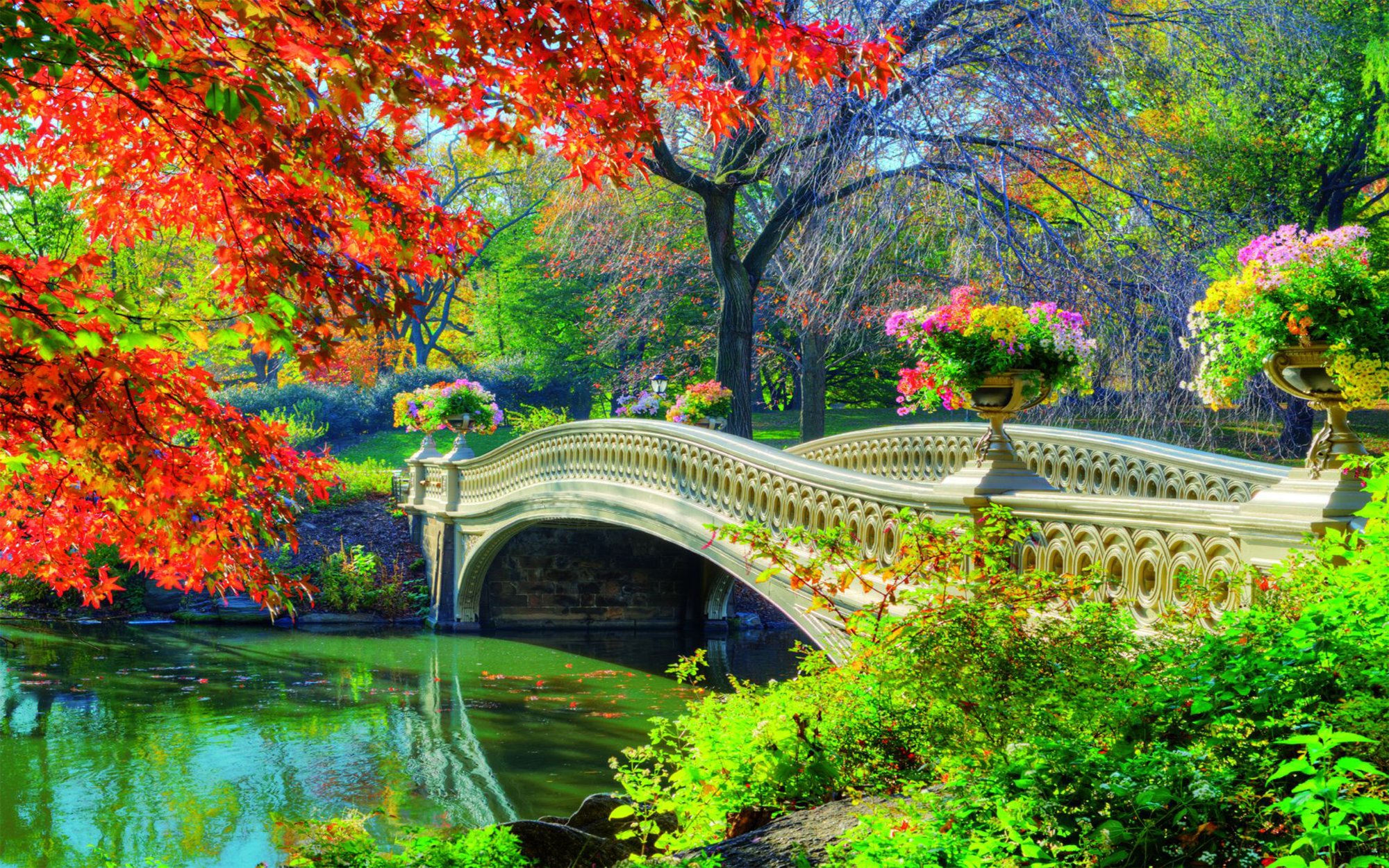 Solve Bridges in Spring ☀️🌷 jigsaw puzzle online with 126 pieces