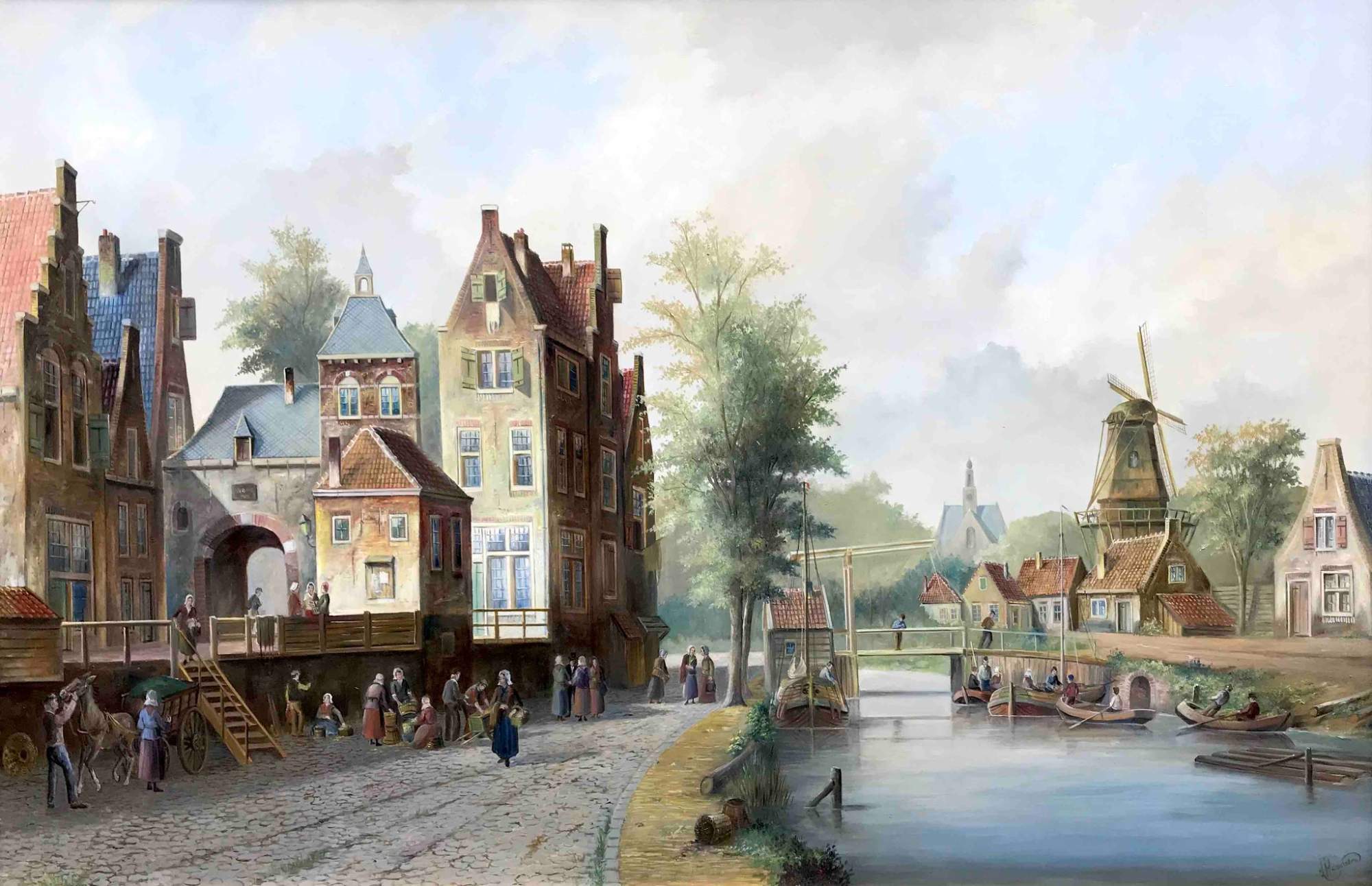 Solve Old Dutch atmosphere jigsaw puzzle online with 600 pieces