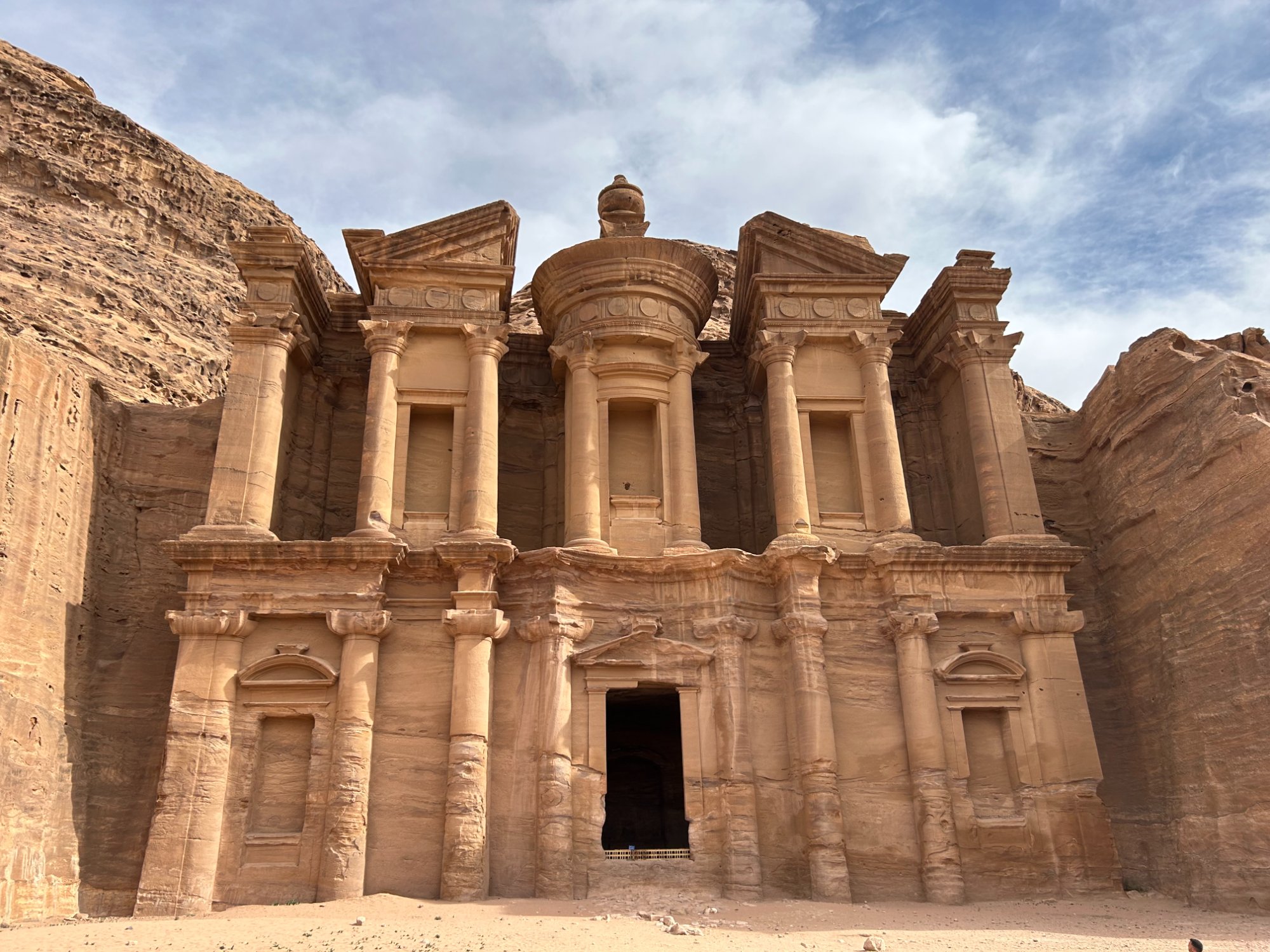 Solve The Monastery Petra, Jordan jigsaw puzzle online with 300 pieces
