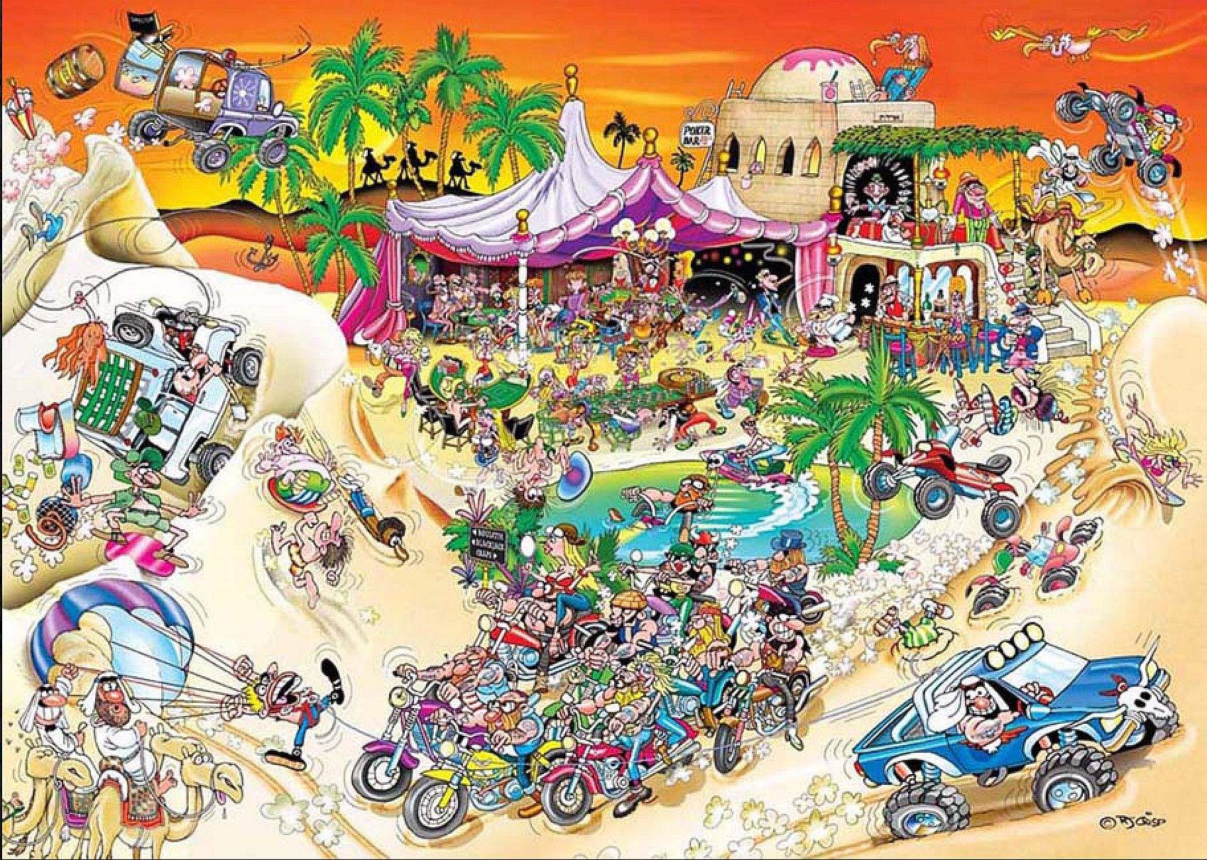 Solve Robert Crisp - Oasis jigsaw puzzle online with 588 pieces