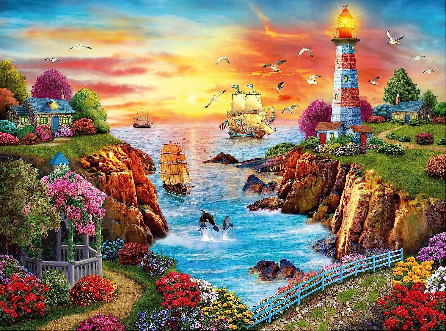 Jigsaw Puzzle | Sea Lighthouse | 500 pieces | Jigidi
