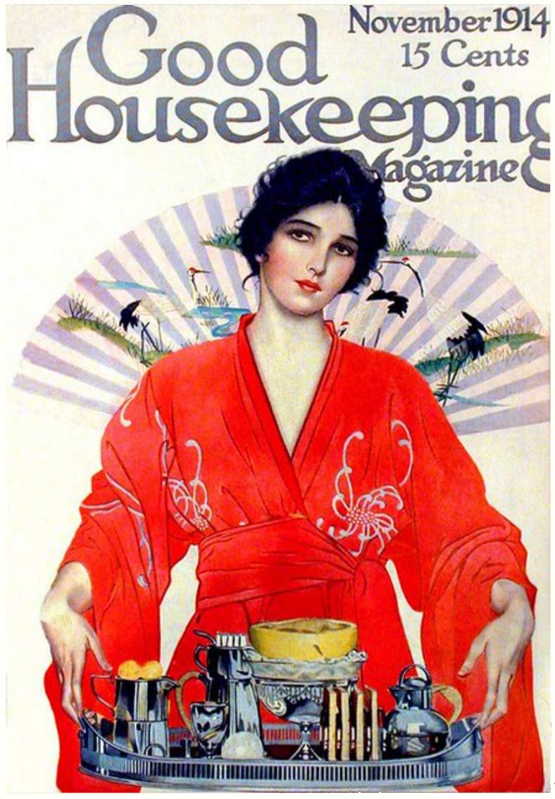 Solve Good Housekeeping, Nov 1914, cover by Coles Phillips (American ...