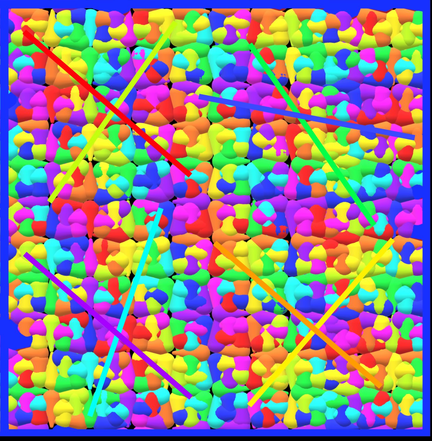Solve Rainbow Scramble jigsaw puzzle online with 100 pieces
