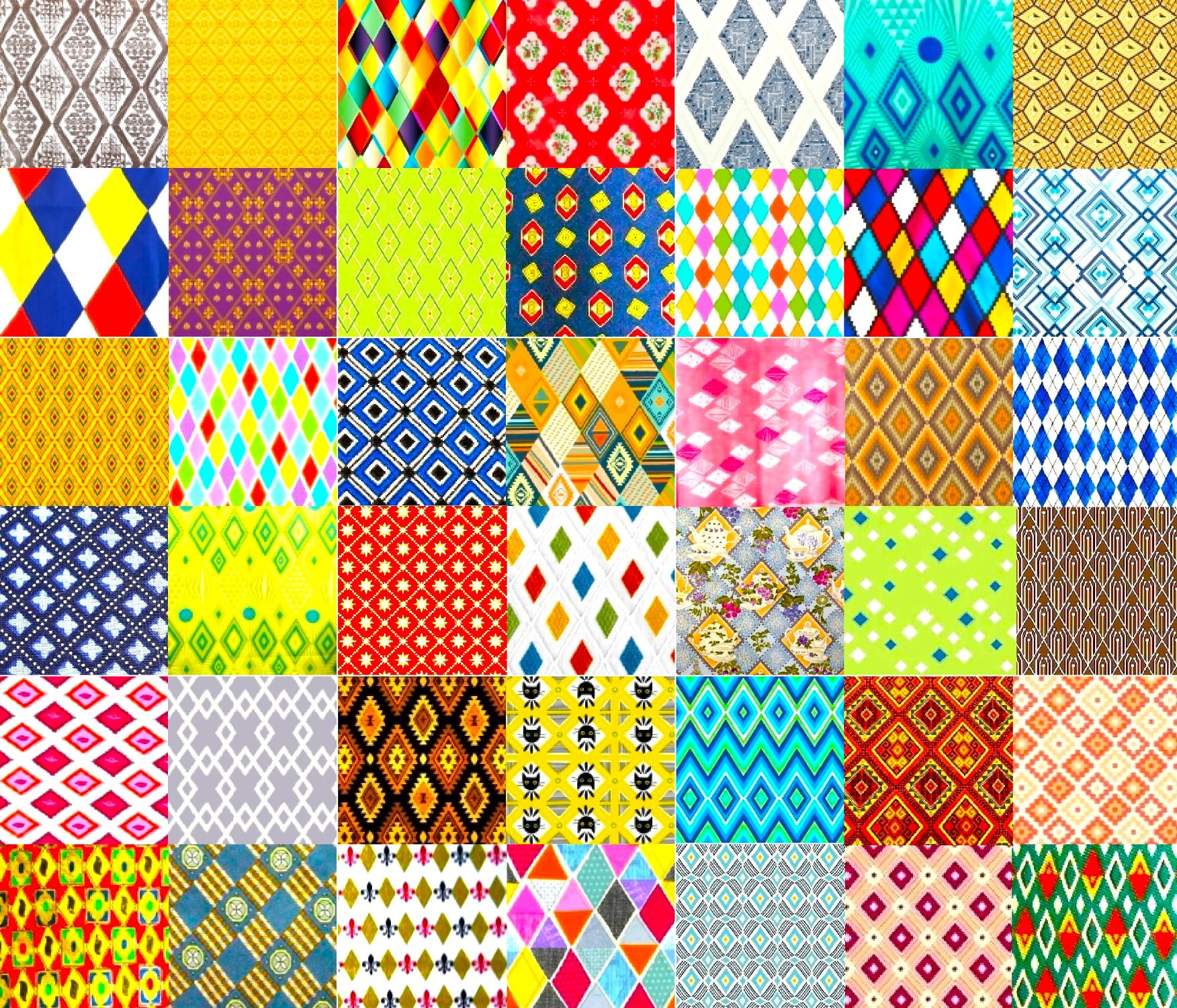 Solve PATCHWORK DIAMONDS 70 jigsaw puzzle online with 72 pieces