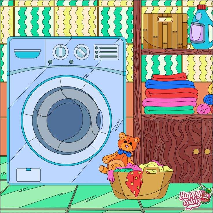 Solve Laundry Day jigsaw puzzle online with 64 pieces
