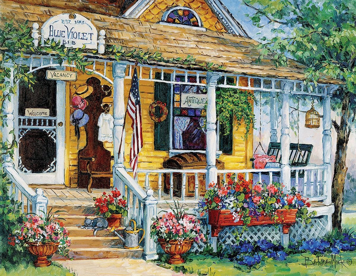 Solve Relax on the Porch jigsaw puzzle online with 80 pieces
