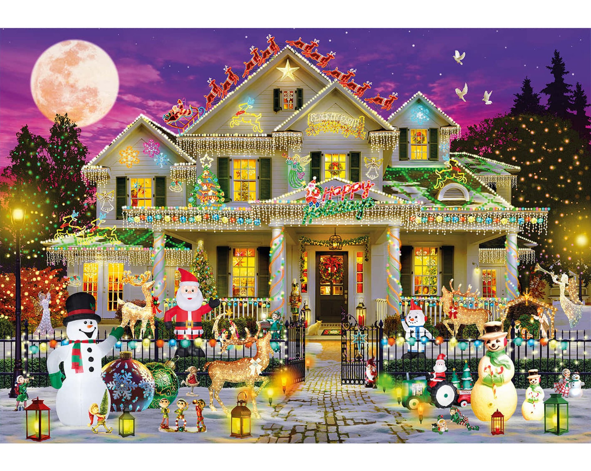 Solve Happy Holidays Home jigsaw puzzle online with 594 pieces