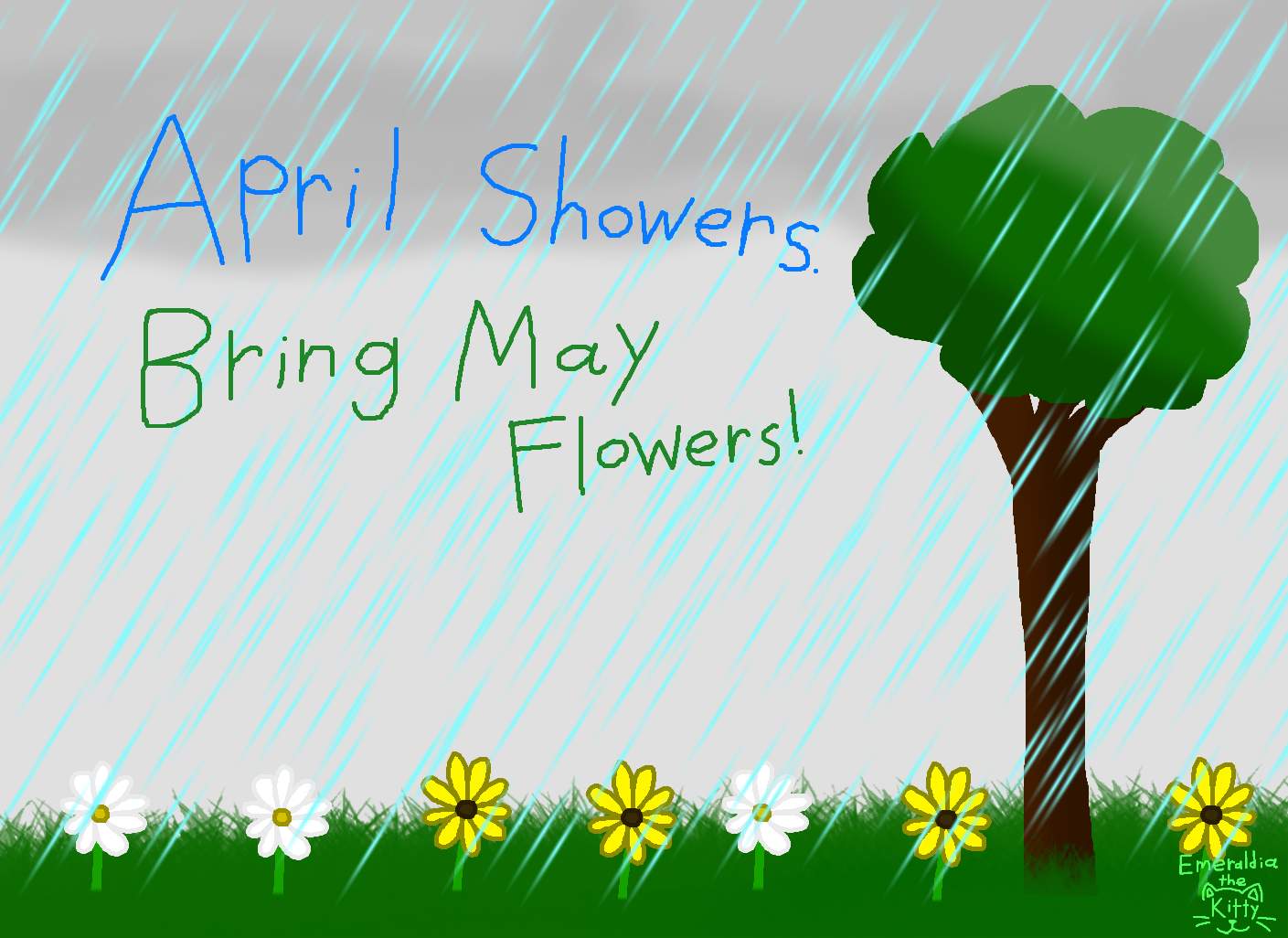 Solve April Showers Bring May Flowers jigsaw puzzle online with 70 pieces