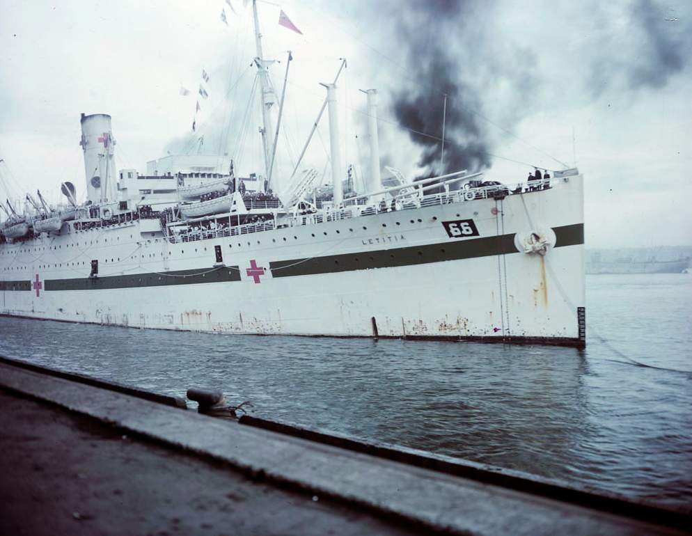 Solve Hospital ship HMHS Letitia arriving Pier 21 Halifax sometime ...
