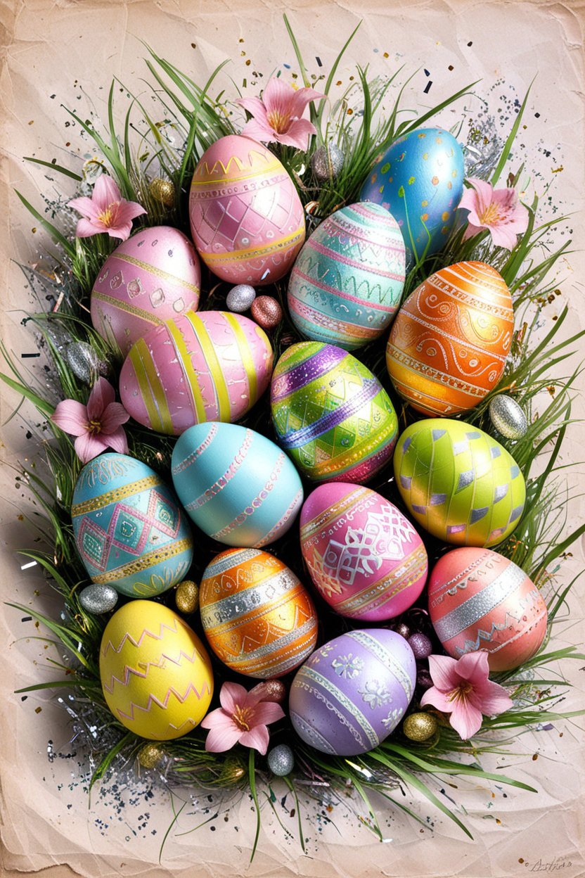 Solve Easter eggs jigsaw puzzle online with 247 pieces