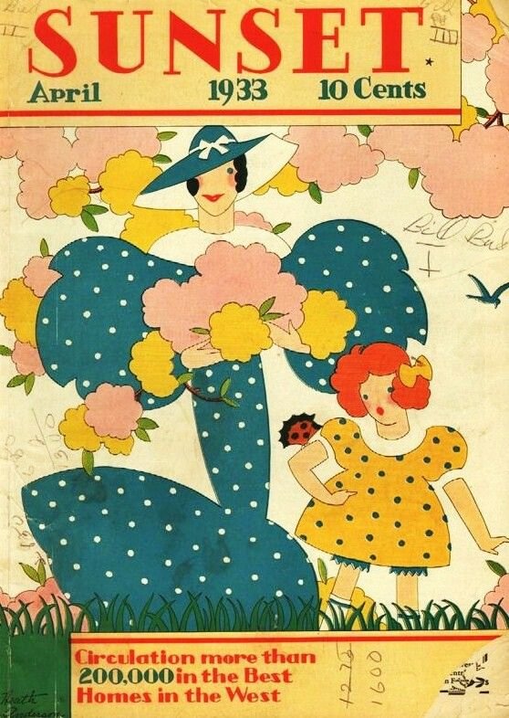 Jigsaw Puzzle | 117 pieces | Sunset Magazine Cover 1933 | Jigidi