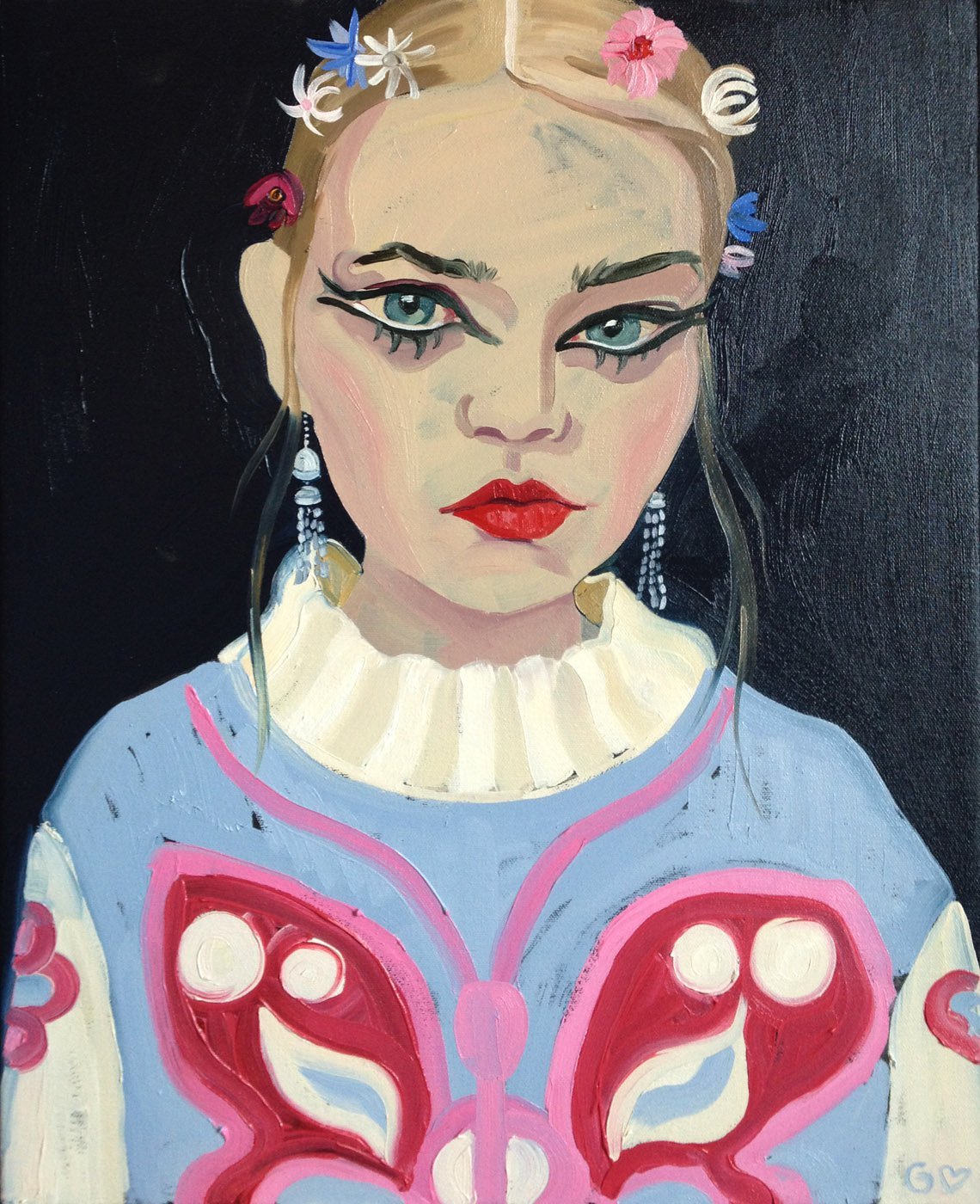 Solve Gill Button Artwork - British Fashion Illustrator jigsaw puzzle ...