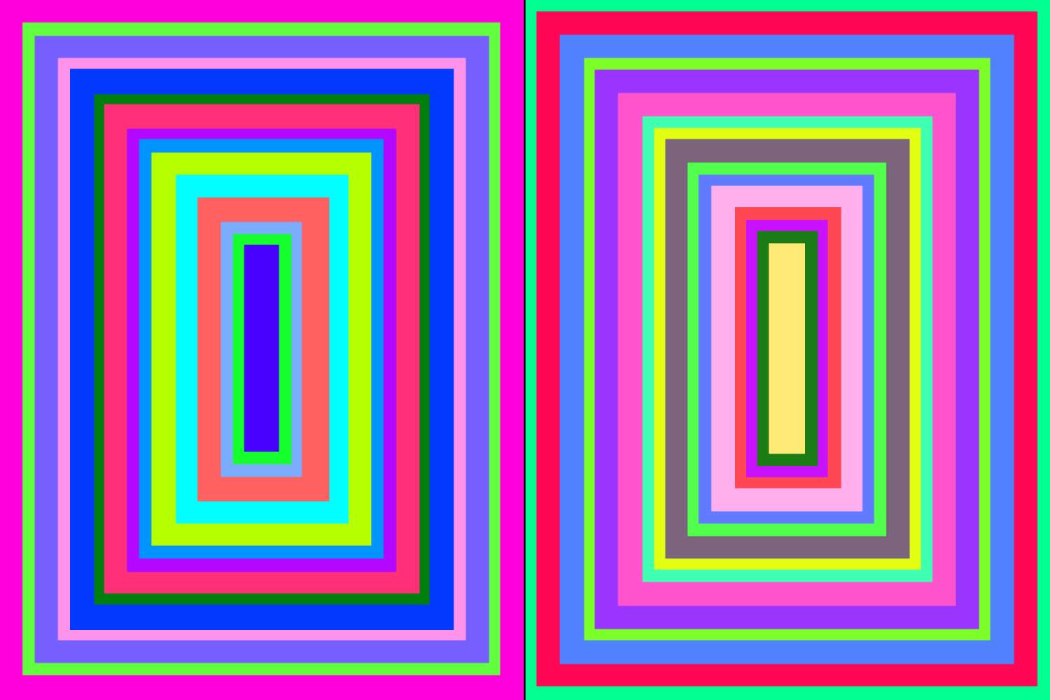 Solve Double Concentric Rectangle 1 jigsaw puzzle online with 96 pieces